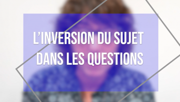 L'inversion du sujet